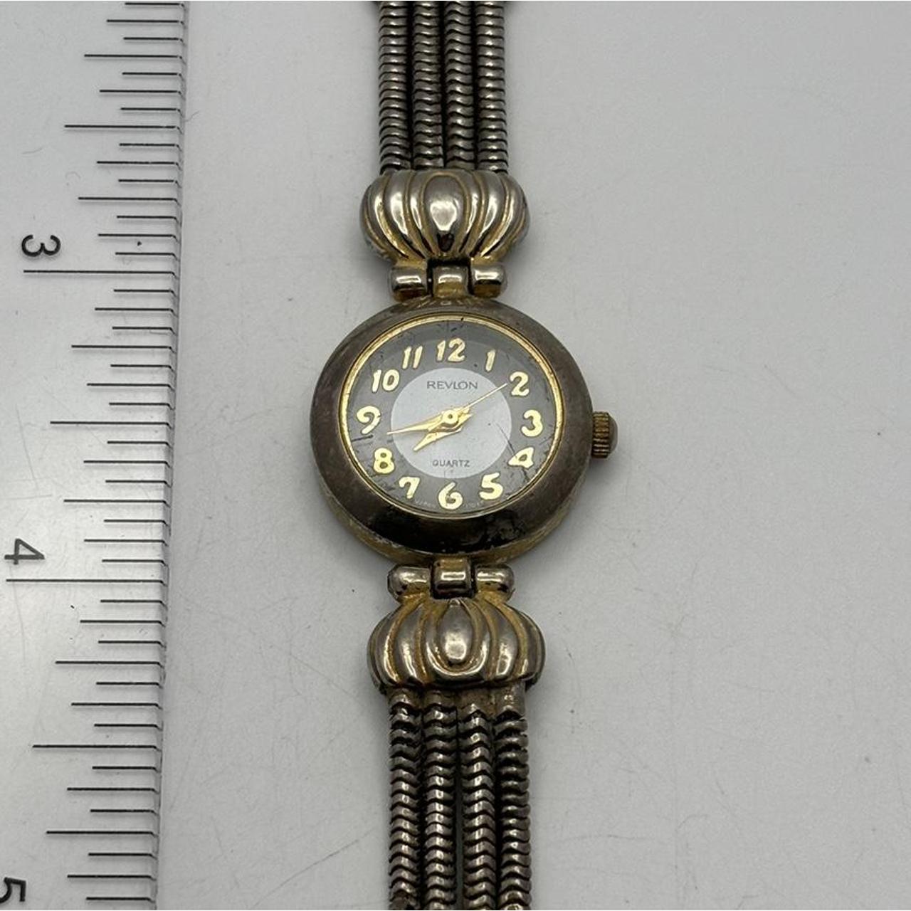 Vintage gold Revlon watch. Fully functional with... - Depop