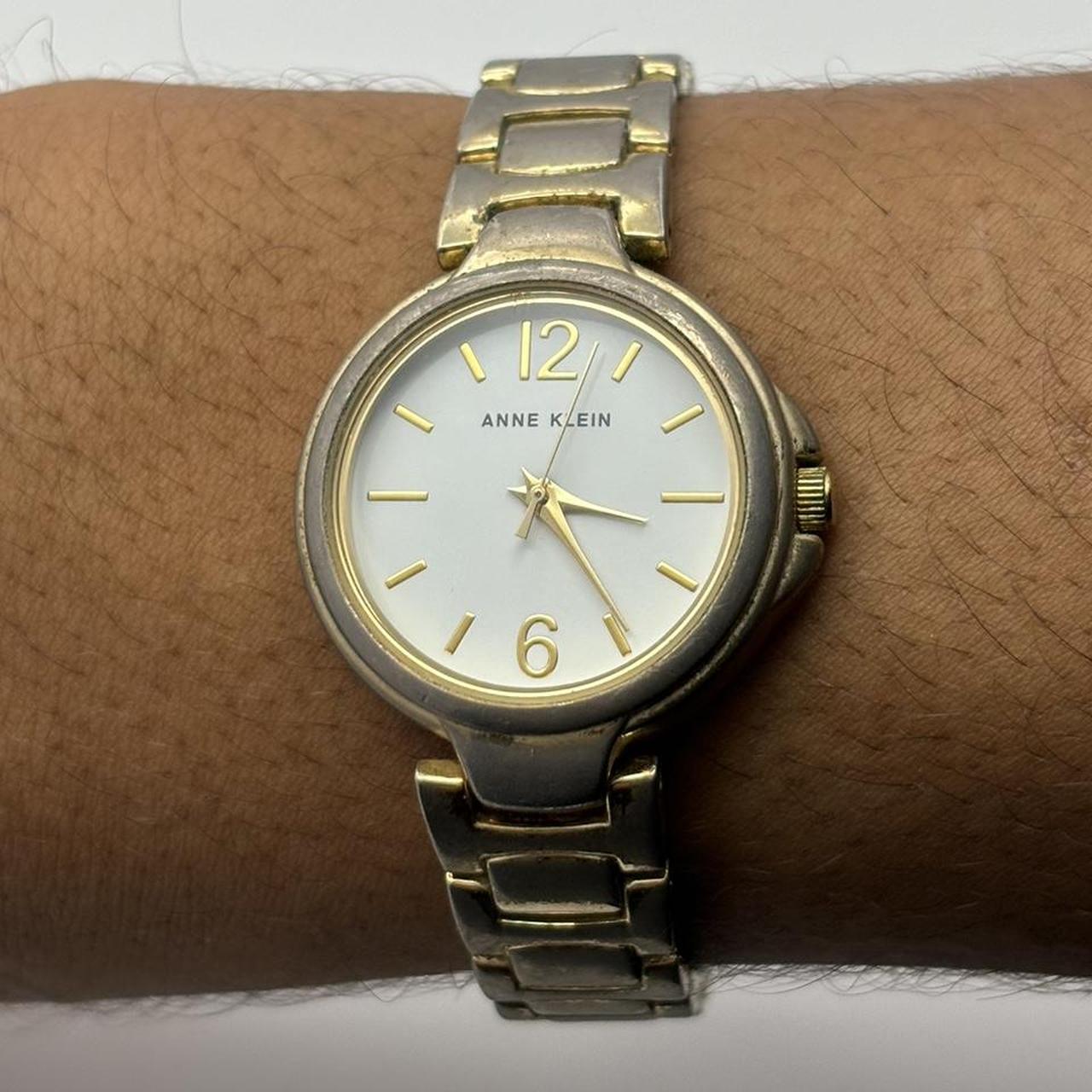 Vintage gold Anne Klein watch. Fully functional with... - Depop