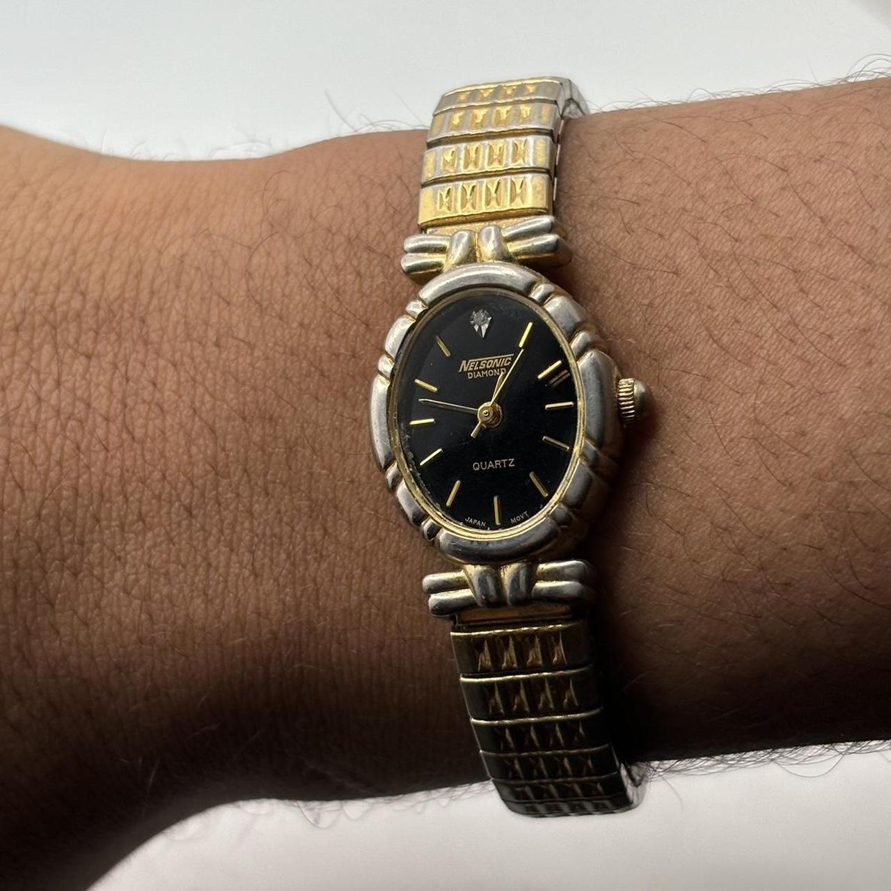 Vintage gold Nelsonic watch. Fully functional with... - Depop