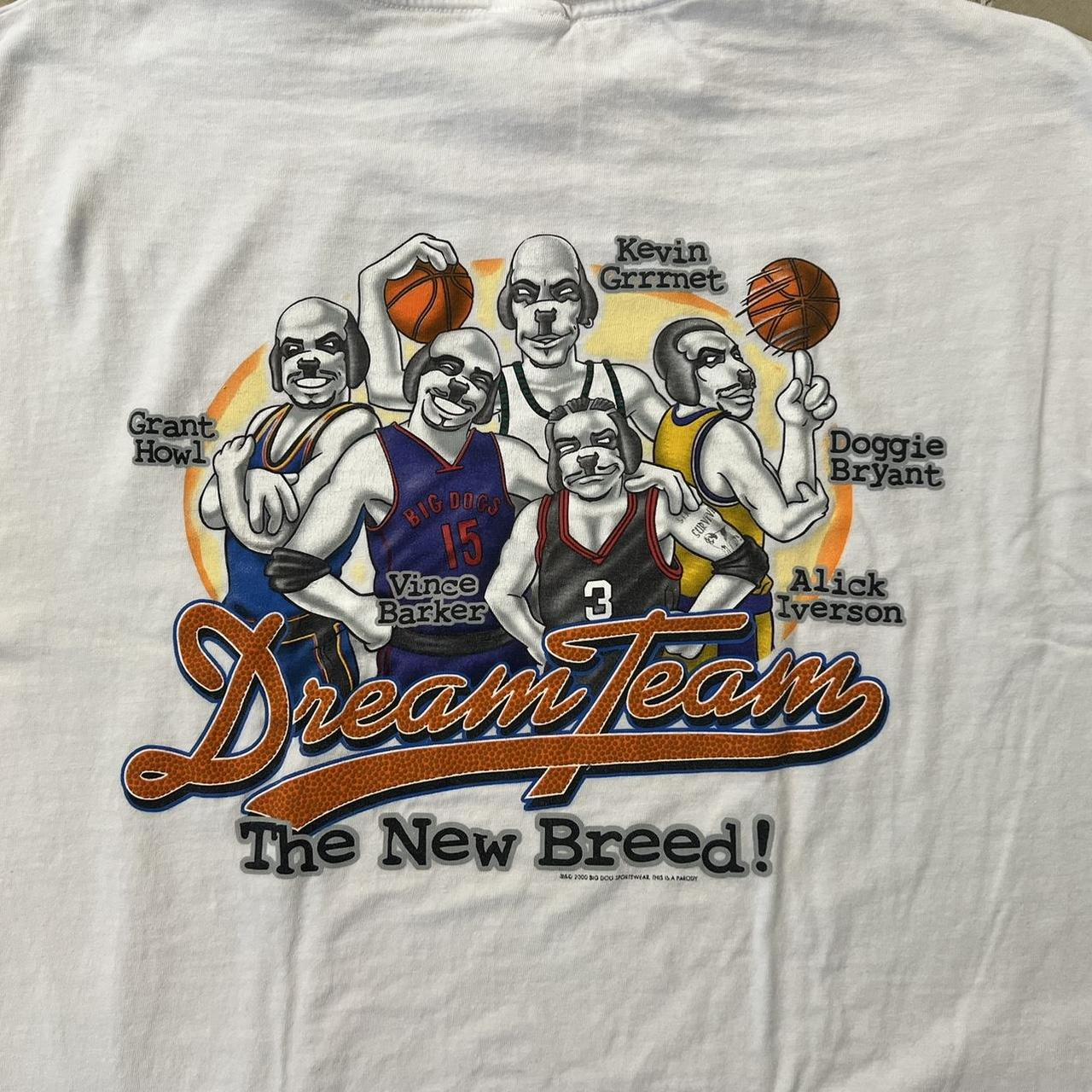 Vintage Big Dog NBA Basketball Parody T-shirt size... | Depop