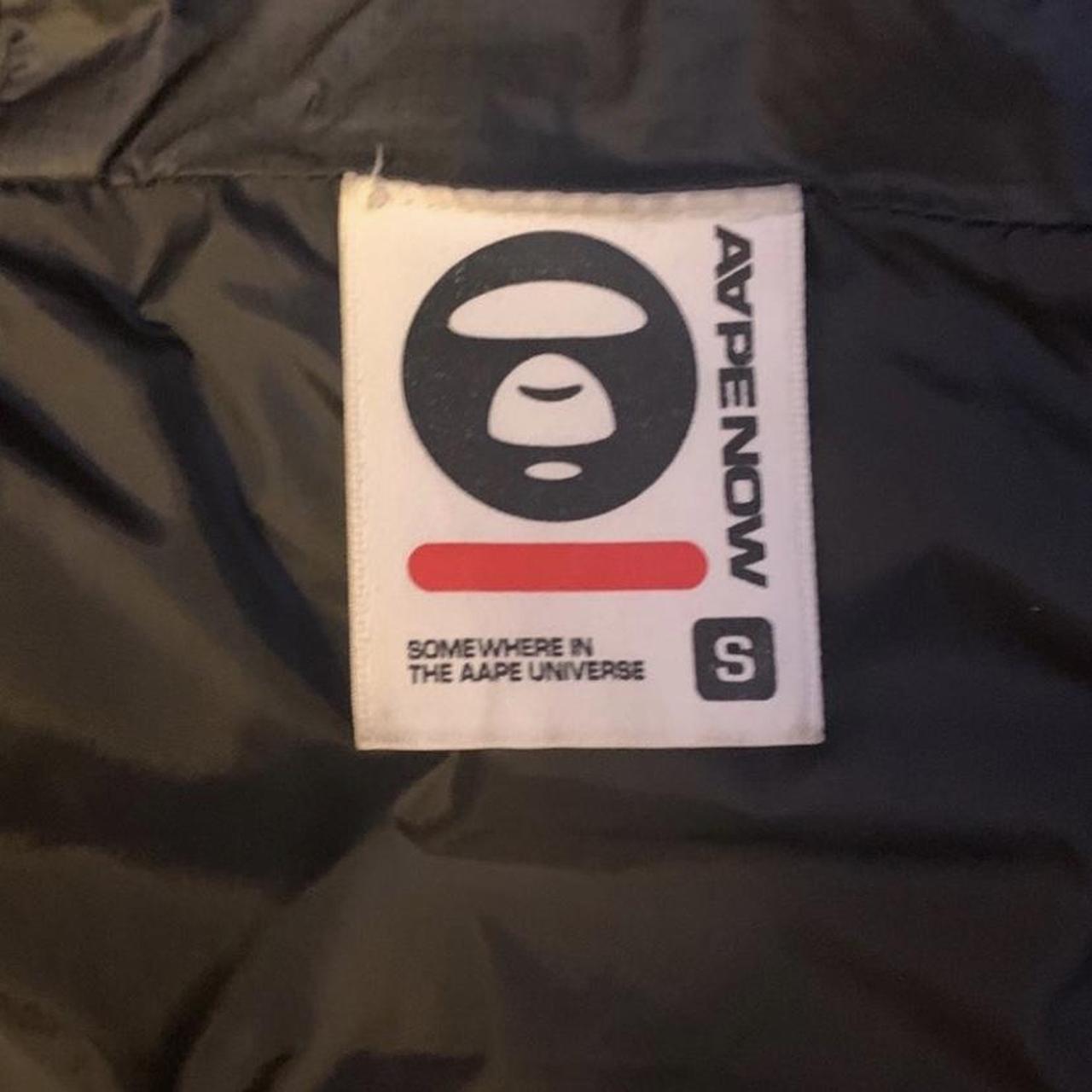 black AAPE (a bathing ape) coat jacket small like... - Depop