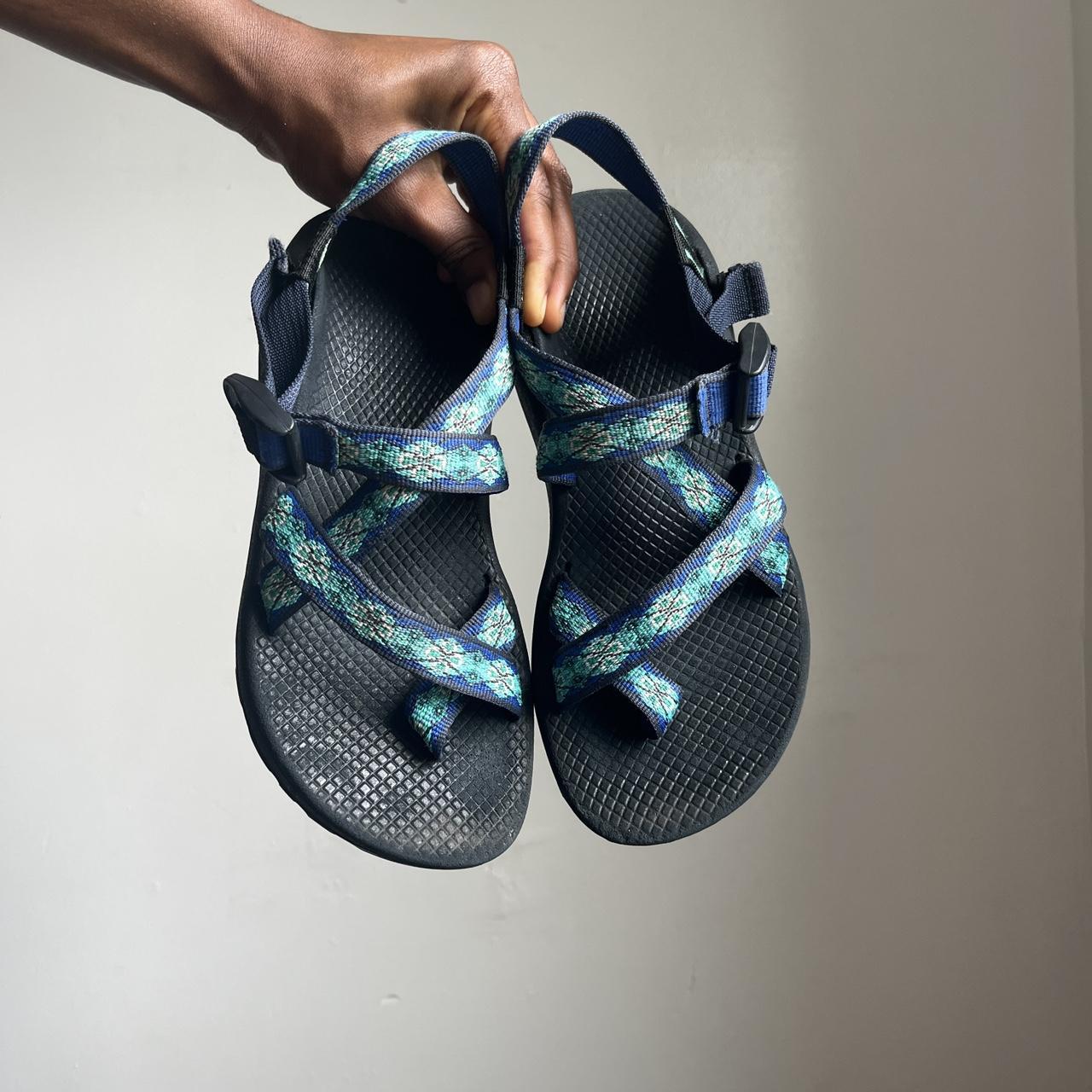 Chaco women’s sandals single strap boho pattern... - Depop
