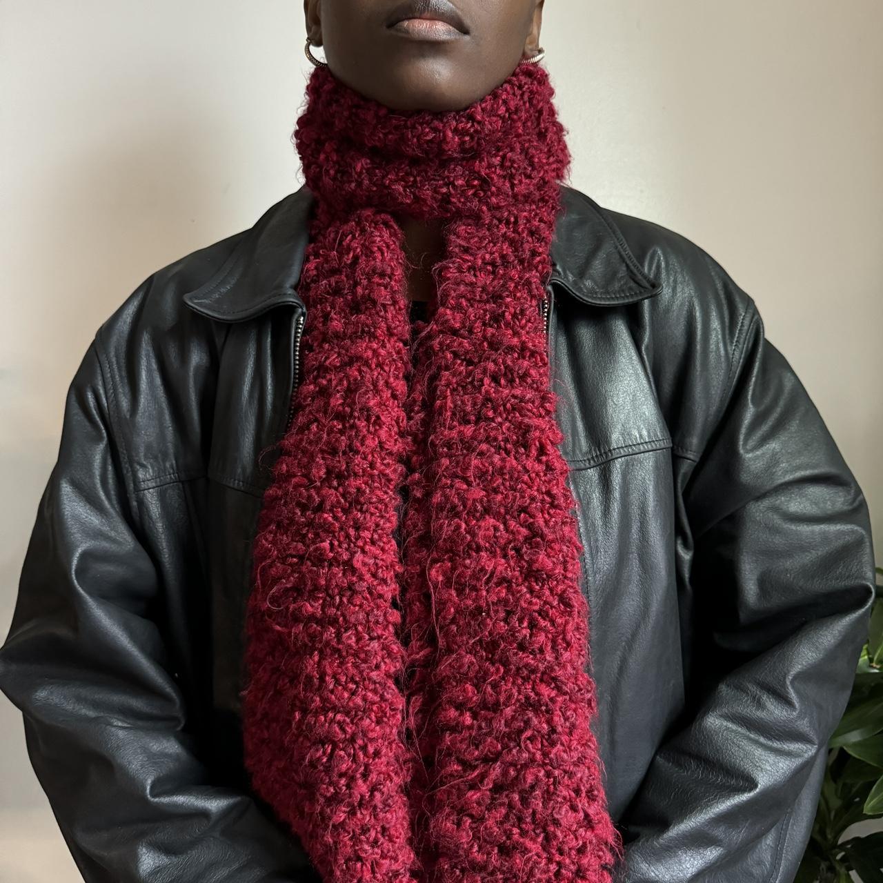 Chunky knit red Scarf 💛Please refer to... - Depop