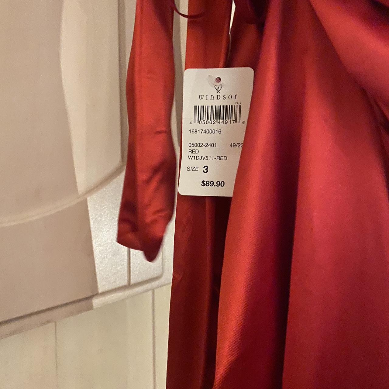 windsor red dress only worn once #prom#formal#evening - Depop