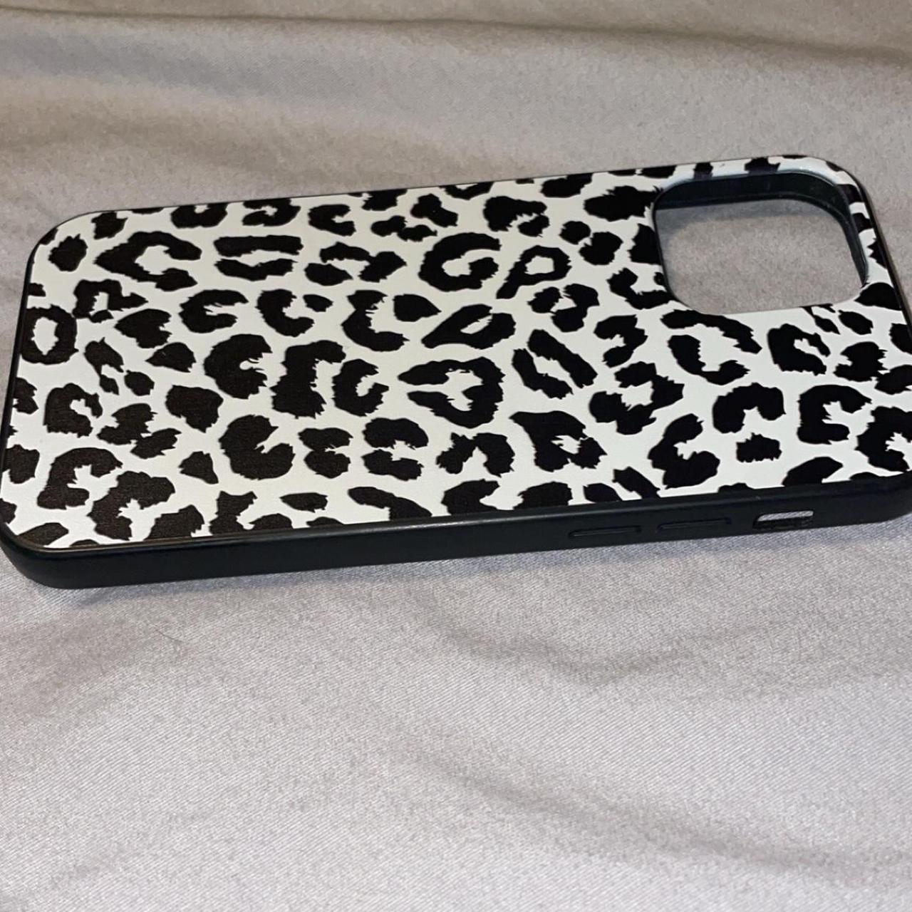 black white cheetah print phone case, it has been... - Depop
