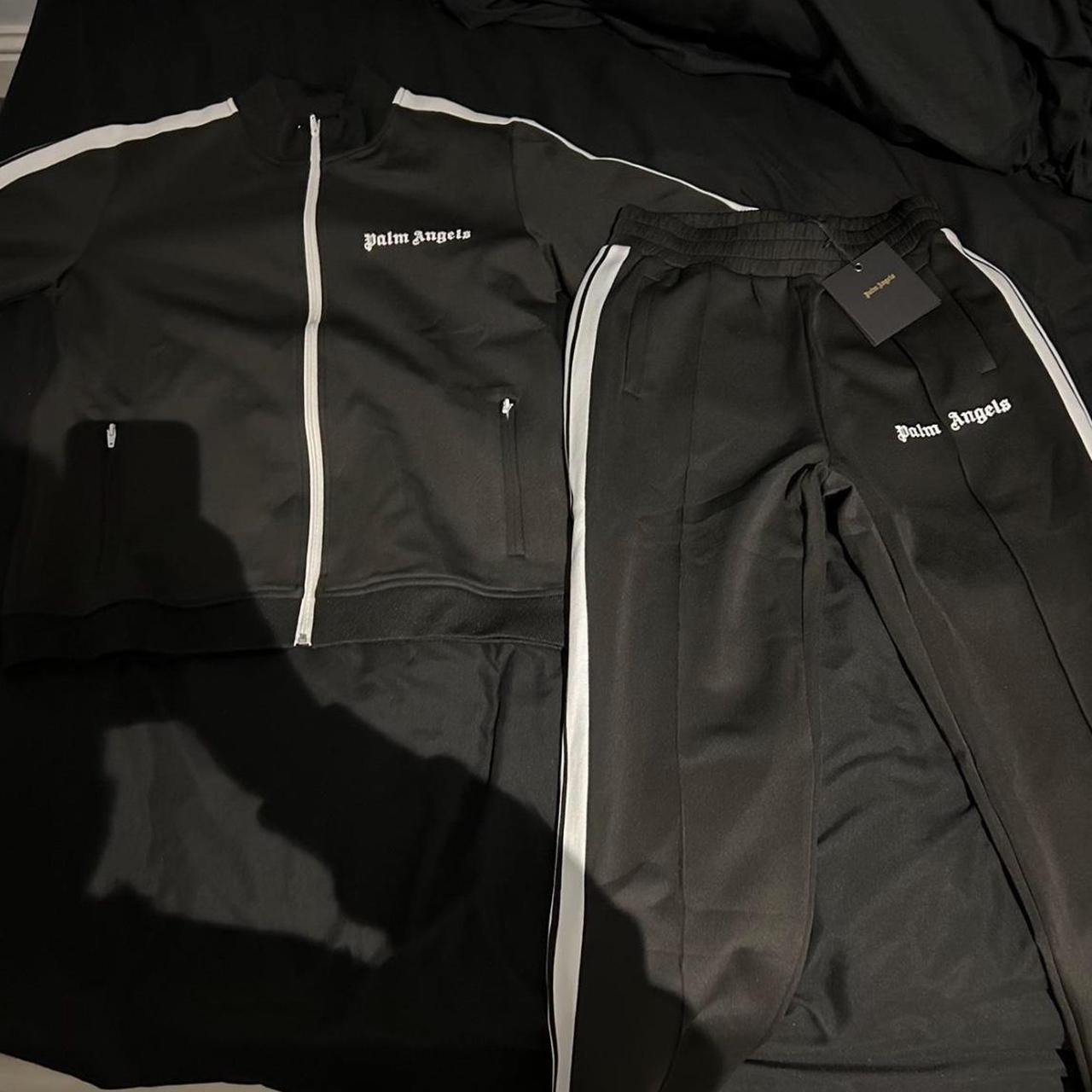Black palm angels tracksuit Brand new with original... - Depop