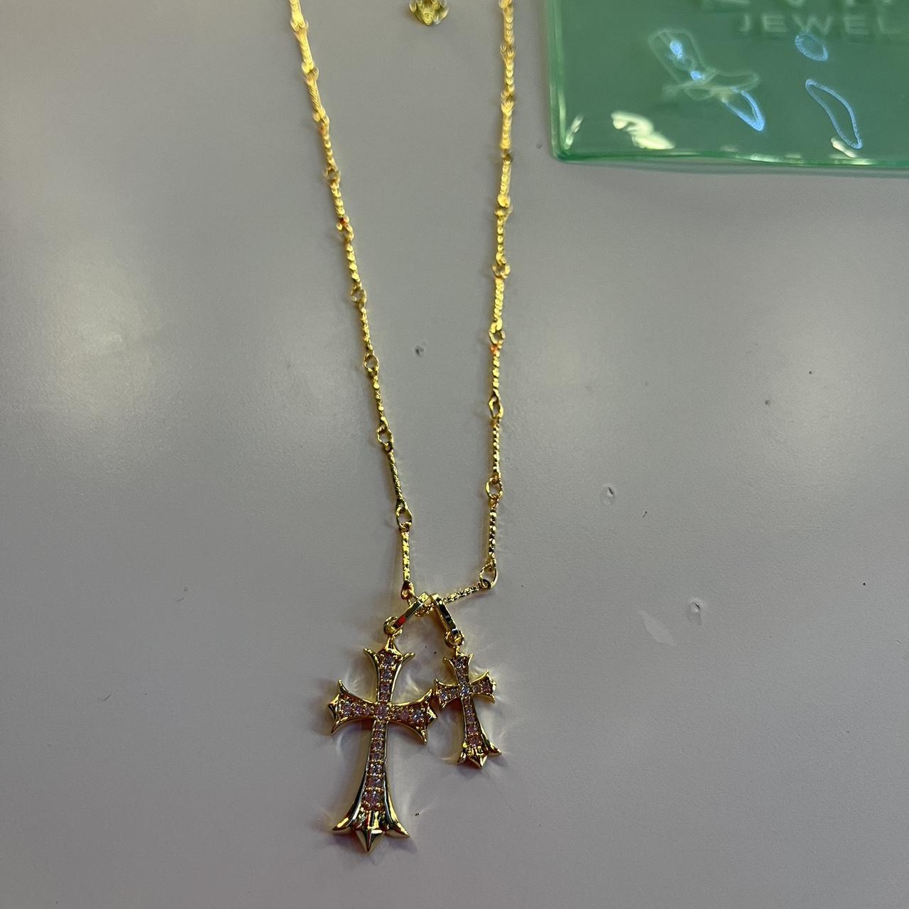 Every Jewels double cross necklace, brand new and... - Depop