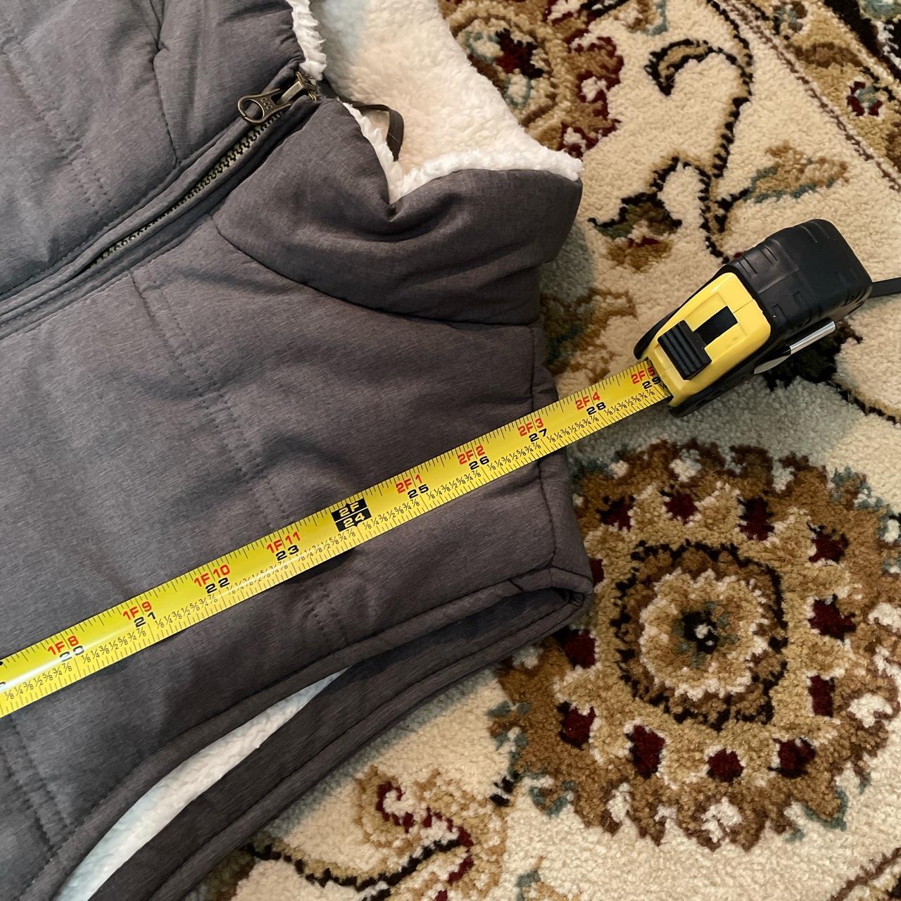 American Threads Sherpa-lined puffer vest Width: 20... - Depop