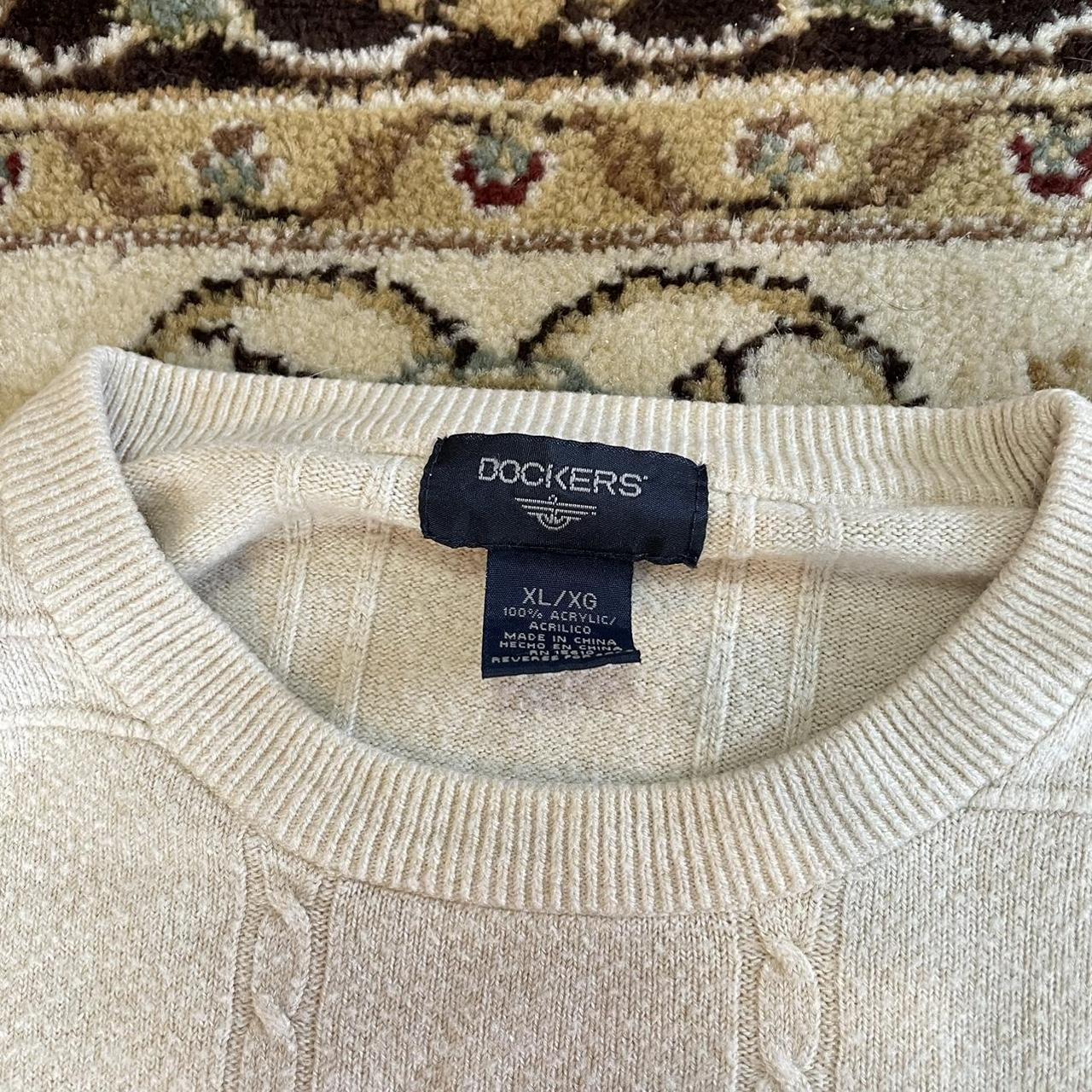 Dockers cable knit sweater Width: 21 inch Length:... - Depop