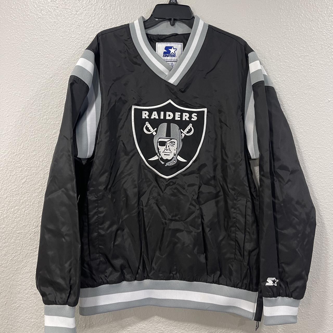 Las Vegas Raiders Starter windbreaker Lightly worn,... - Depop
