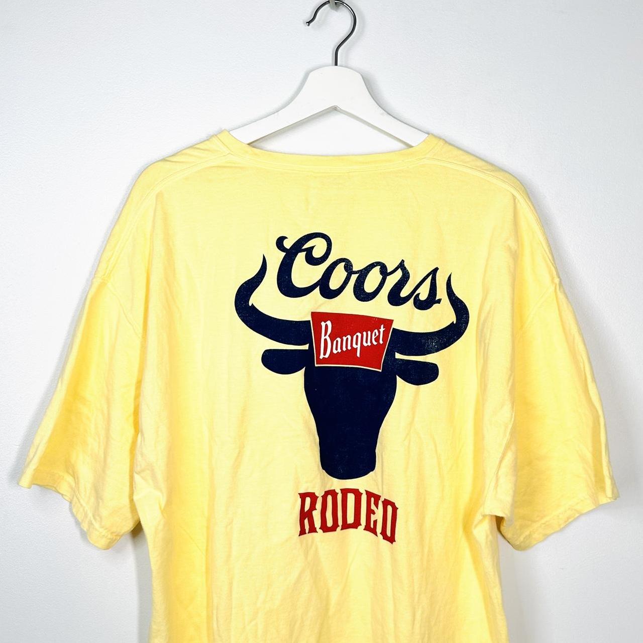 COORS LIGHT BANQUET RODEO T SHIRT OFFICIAL LICENSE... - Depop