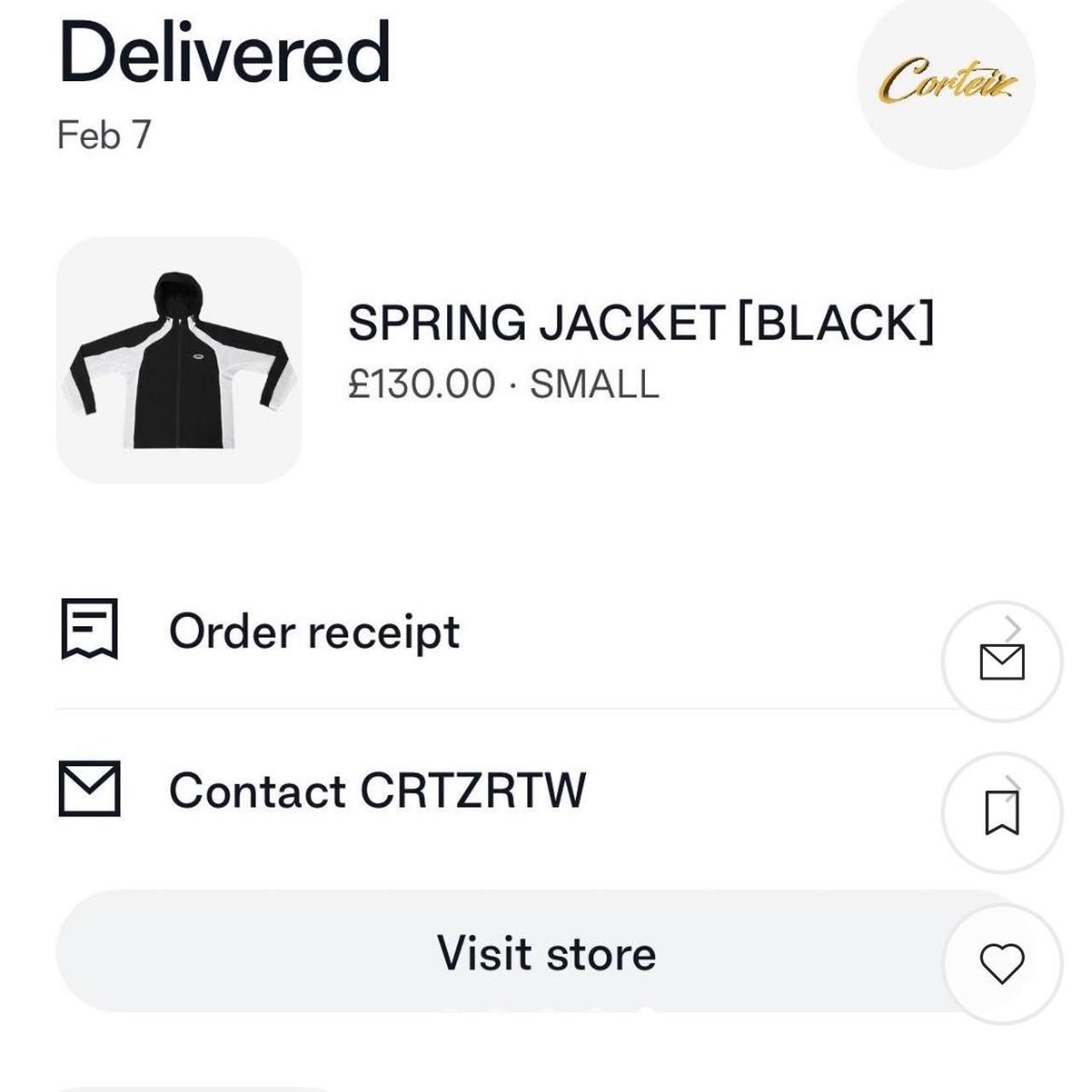 Corteiz black and white windbreaker all packaging -... | Depop