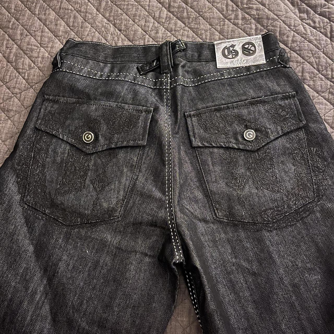 Affliction-like jorts. Waist is a 32 but they are... - Depop