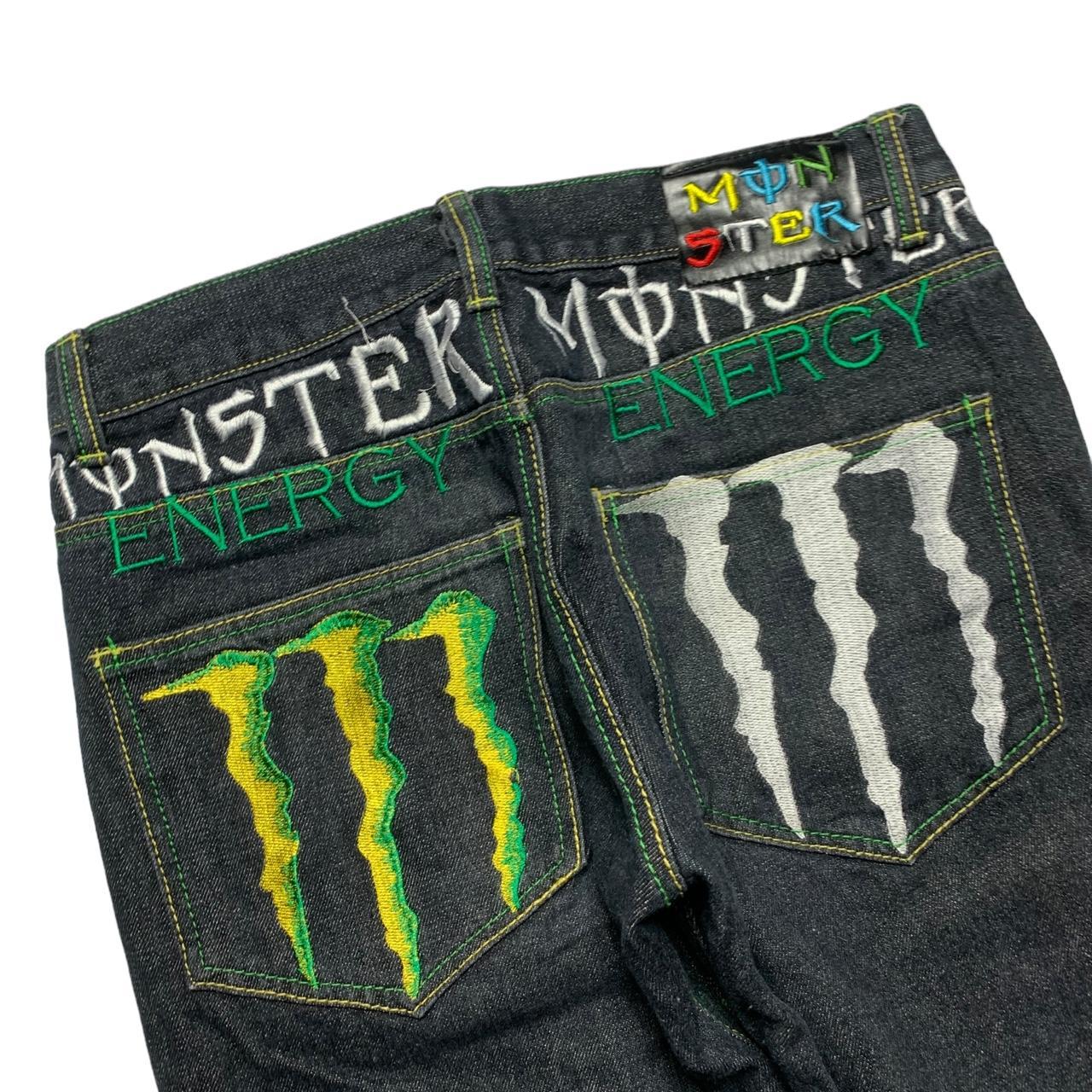 RARE Monster Energy Jeans Early 2000s Official... - Depop