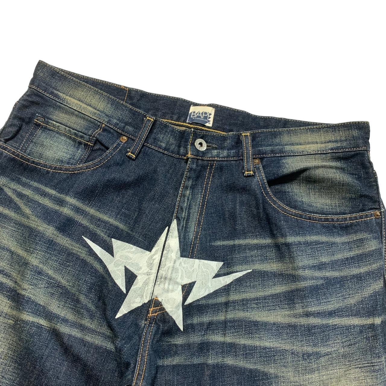 Bape Jeans Rare bapesta / twinsta design , sick... - Depop