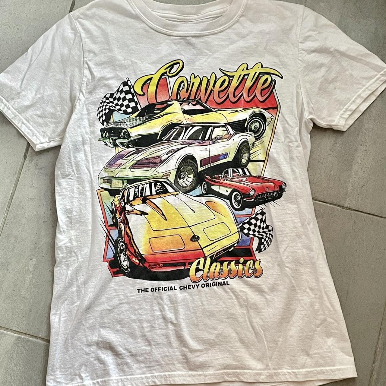 corvette graphic t shirt please message me any... - Depop