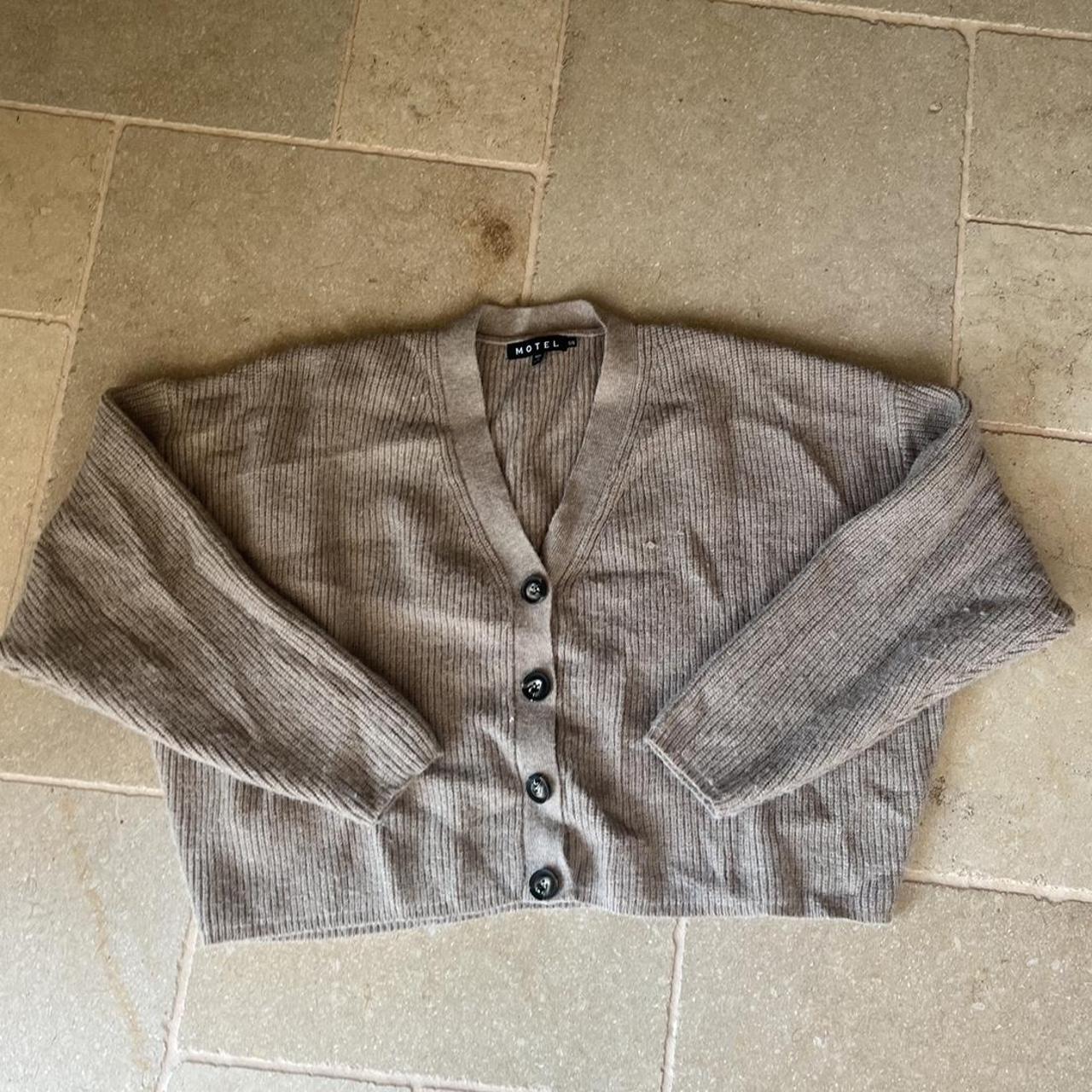Motel Rocks Cardigan beige colour one size... - Depop