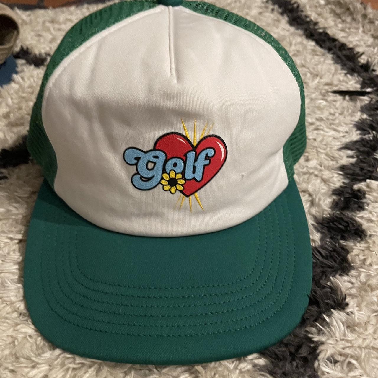 Green GOLF WANG hat - Depop