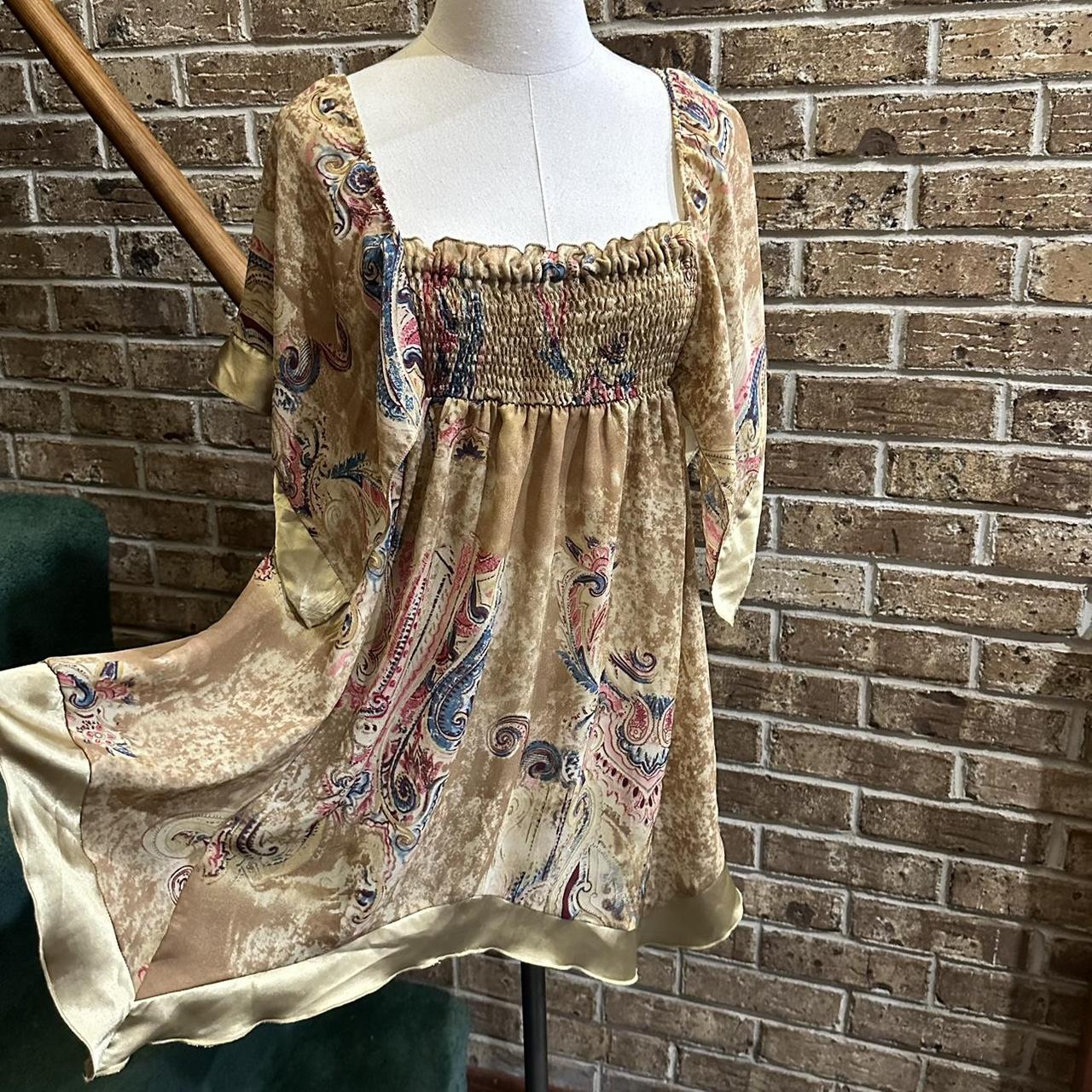 Y2K Style Tan Earthy Tones Fairy Boho Butterfly... - Depop