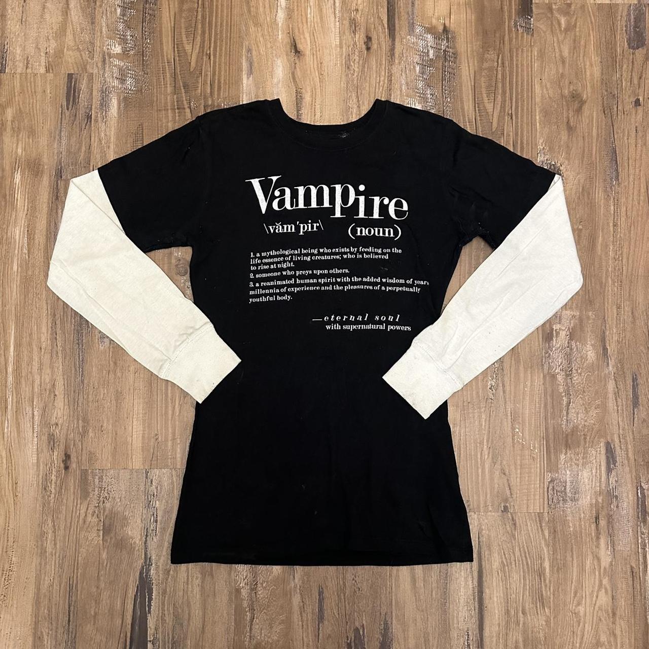 Vampire Definition Layered Look Black & White Long... - Depop