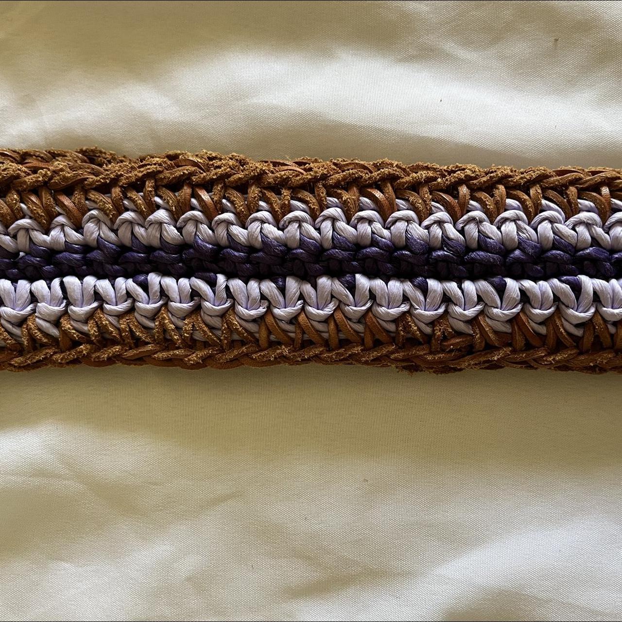 Gap Women's Purple and Brown Belt | Depop