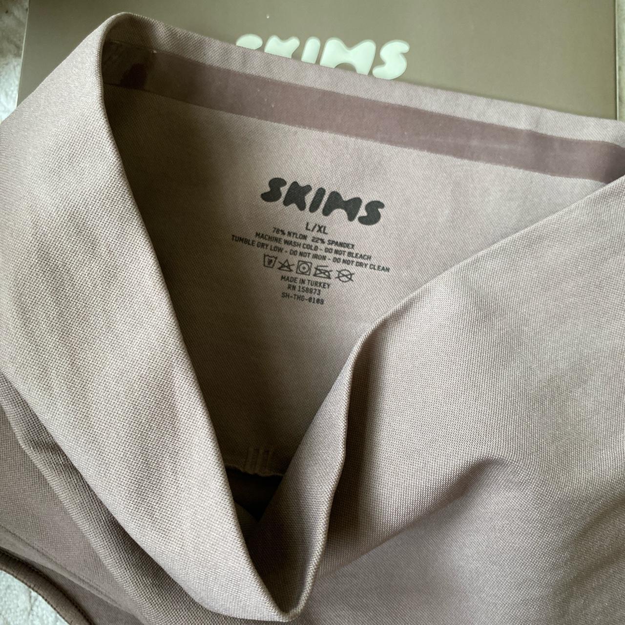 Skims Women's Grey and Brown Shapewear | Depop