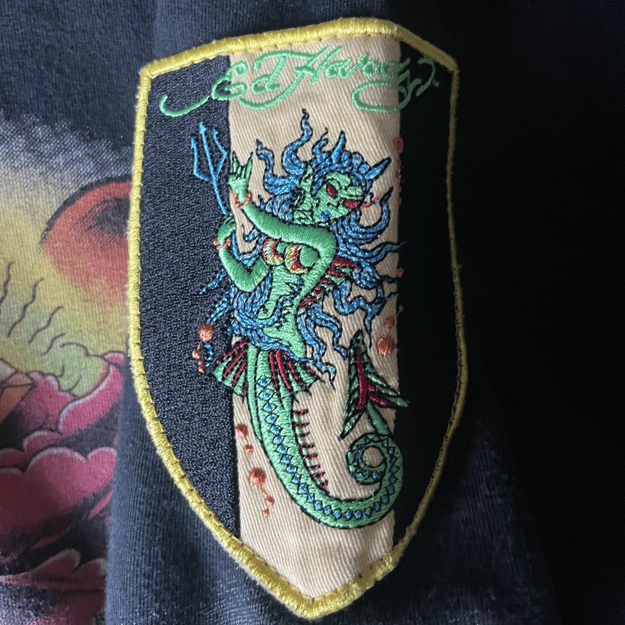 Rare ed hardy zip up hoodie extremely... - Depop