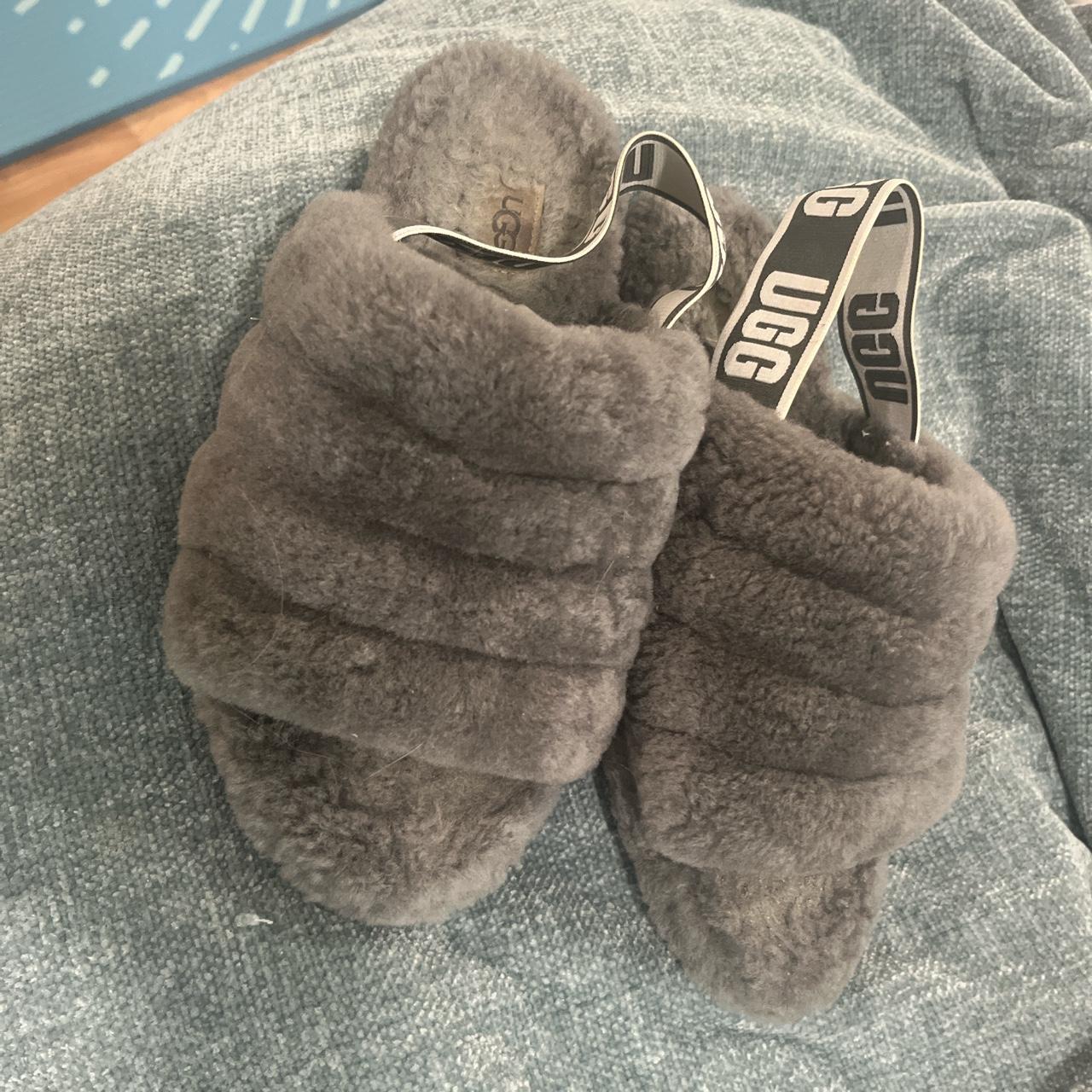 UGG Platform grey slippers. Size 7 Women’s US. - Depop