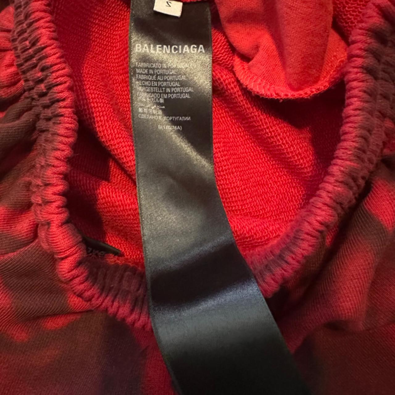 Balenciaga red skater sweatpants. Great... - Depop