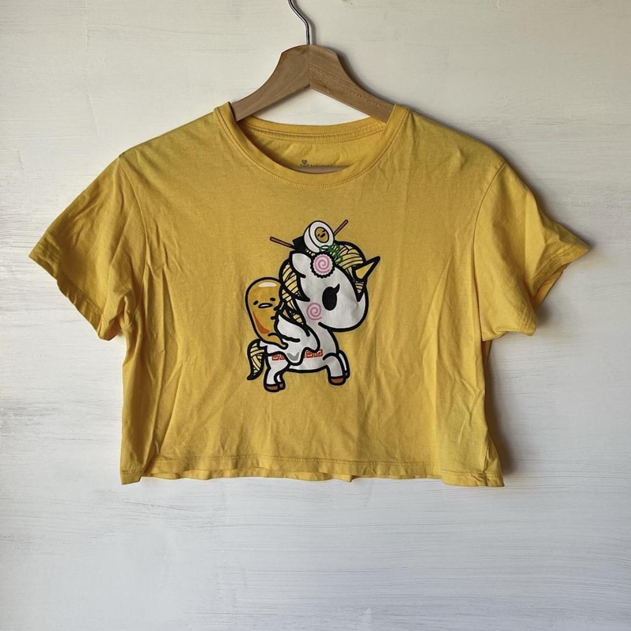 Tokidoki x Gudetama Crop Top Shirt Size: Medium Very... - Depop