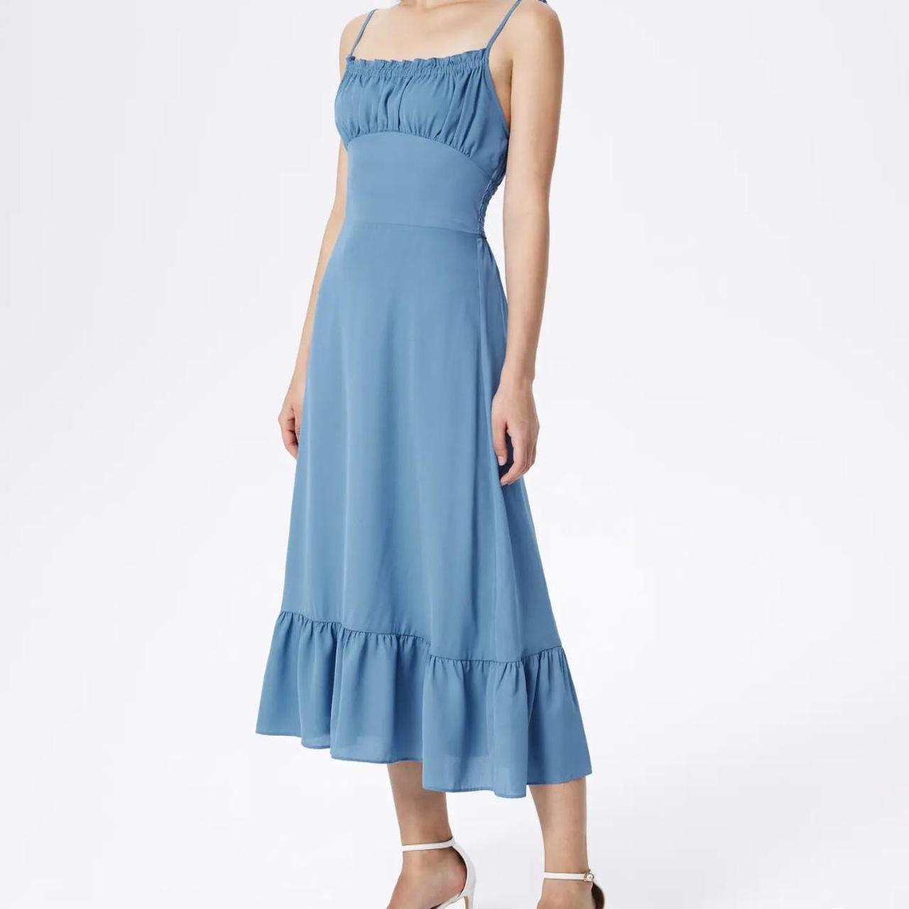 Blue dress, only worn once. From Cider!! Trying to... - Depop