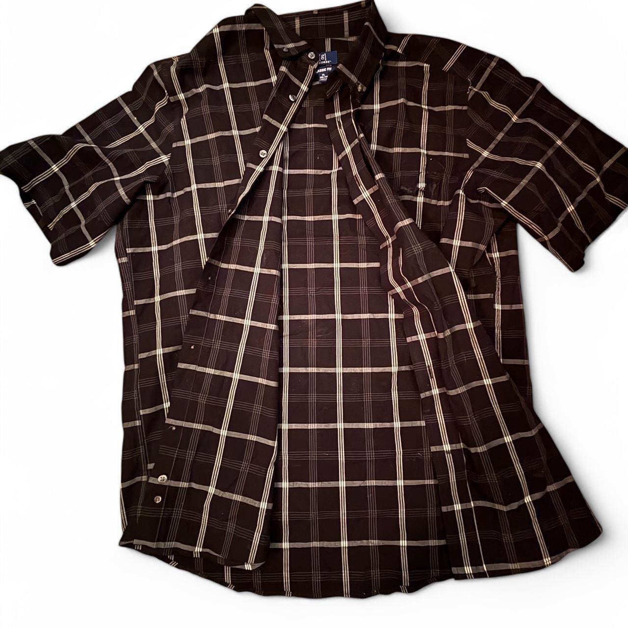 XL black and white plaid flannel! Slight rip on the... | Depop