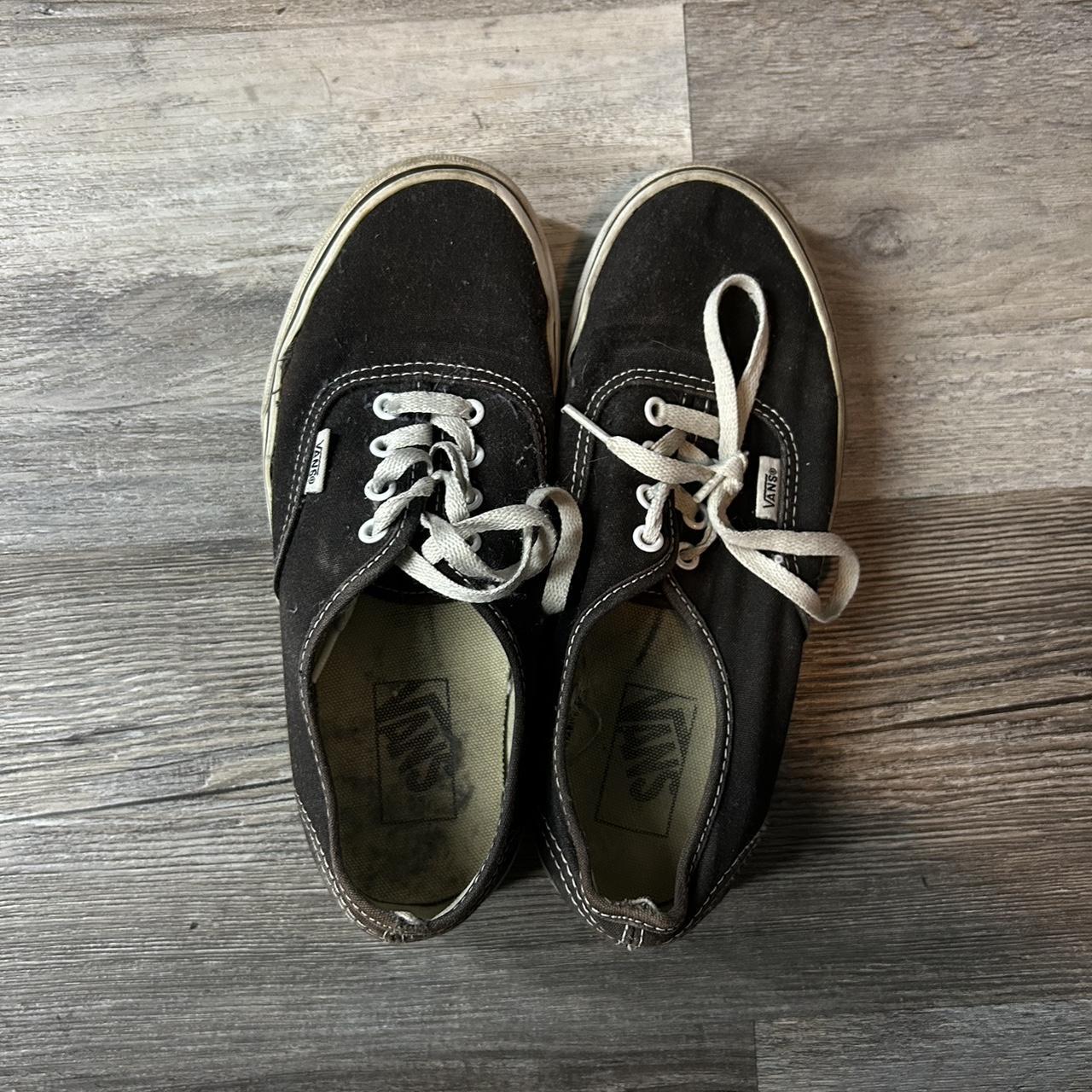 Black Vans Size 6 Men - Depop
