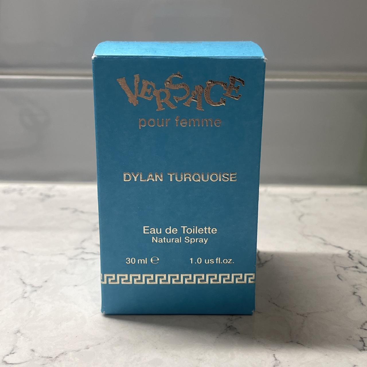 Versace Dylan Turquoise Perfume 1.0floz Top notes... - Depop