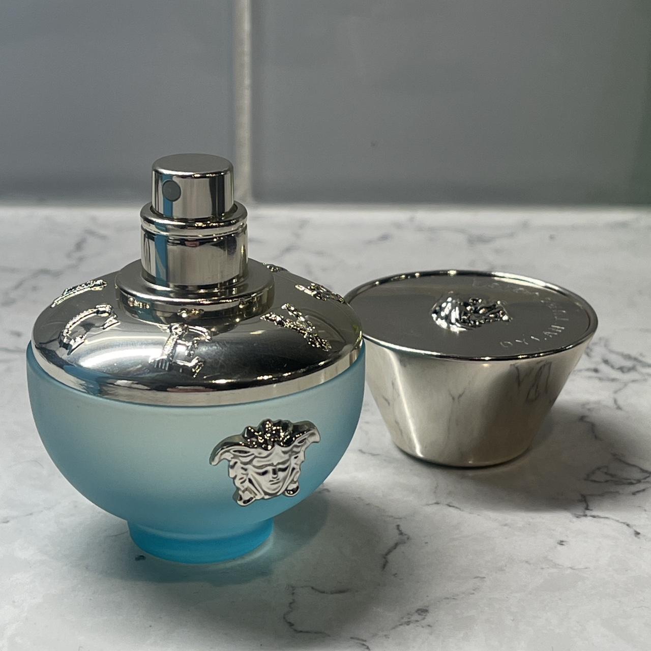 Versace Dylan Turquoise Perfume 1.0floz Top notes... - Depop