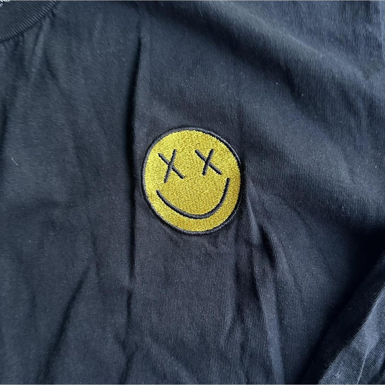 Ripple Smiley Face Black Long Sleeve Size:... - Depop