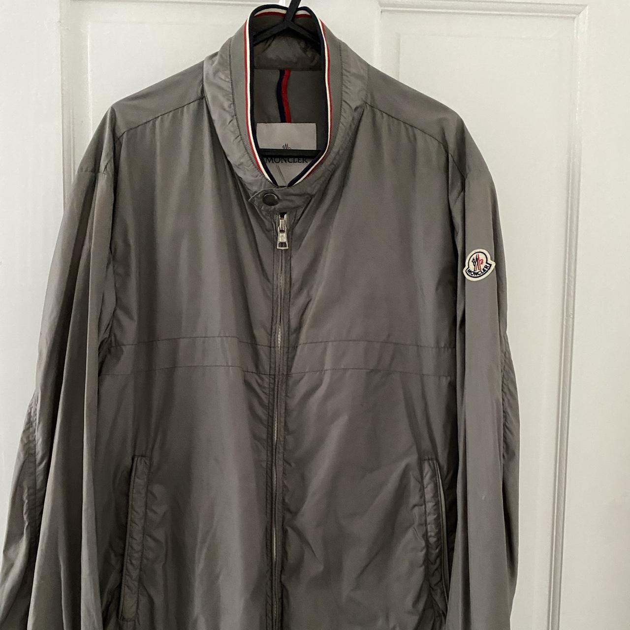 MENS MONCLER ZIP UP LIGHTWEIGHT JACKET - GREY -... - Depop