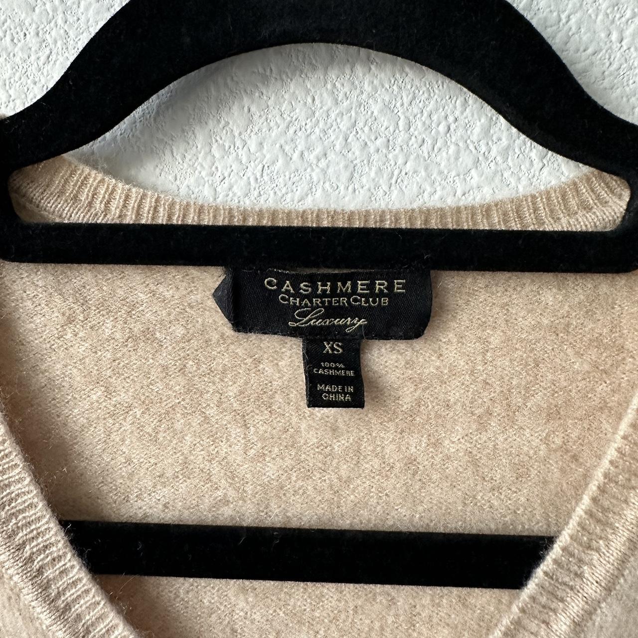 Cashmere Tan Sweater (XS) Real cashmere from... - Depop