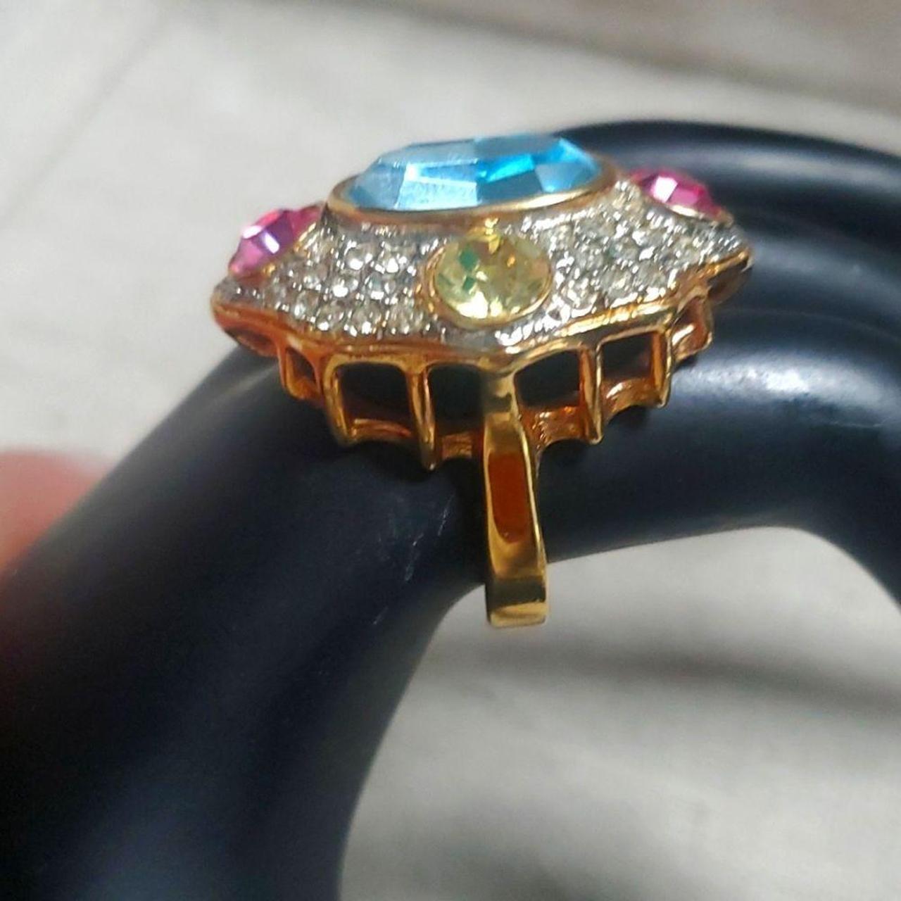 This ring is so 80's gaudy I freaking love it,... - Depop