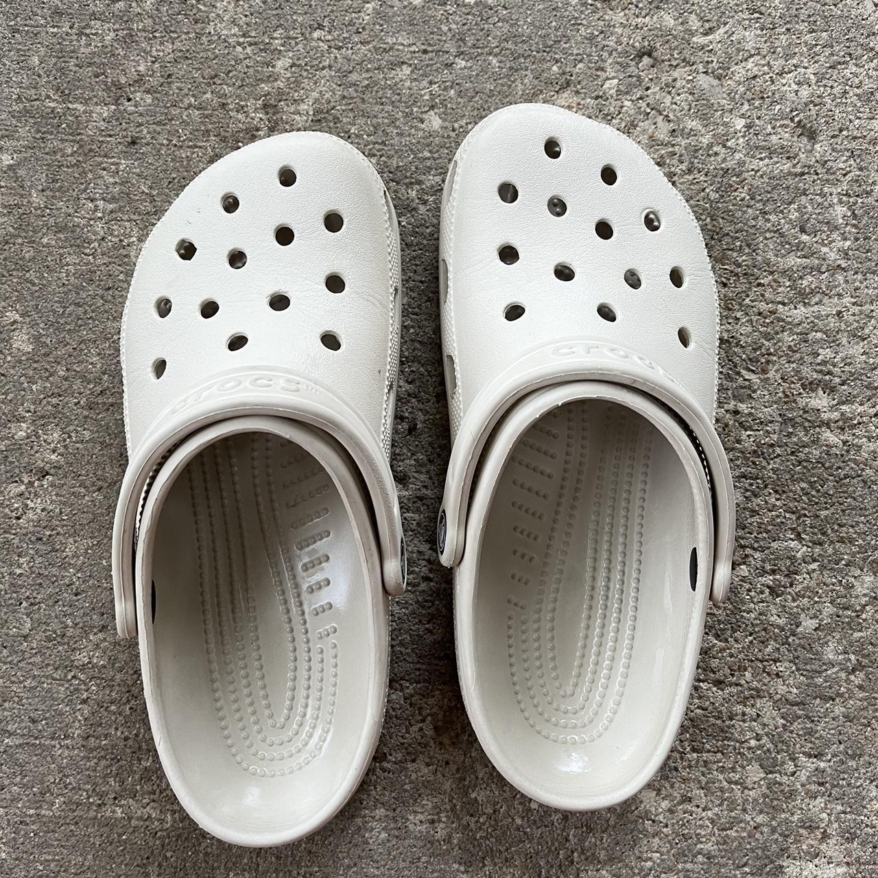 Crocs Women’s size 8, color stucco Have been worn... - Depop