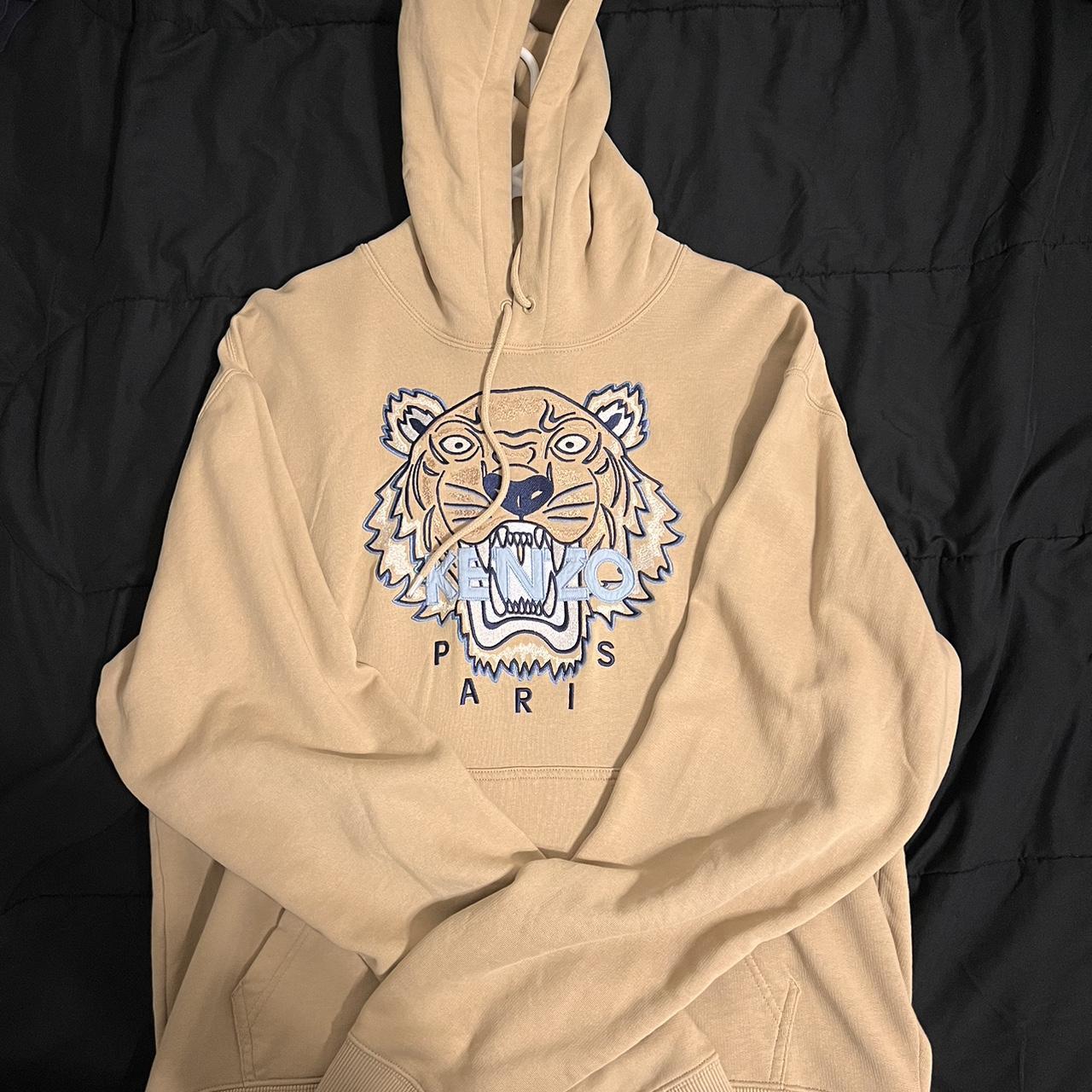 Tan Kenzo Hoodie - Depop