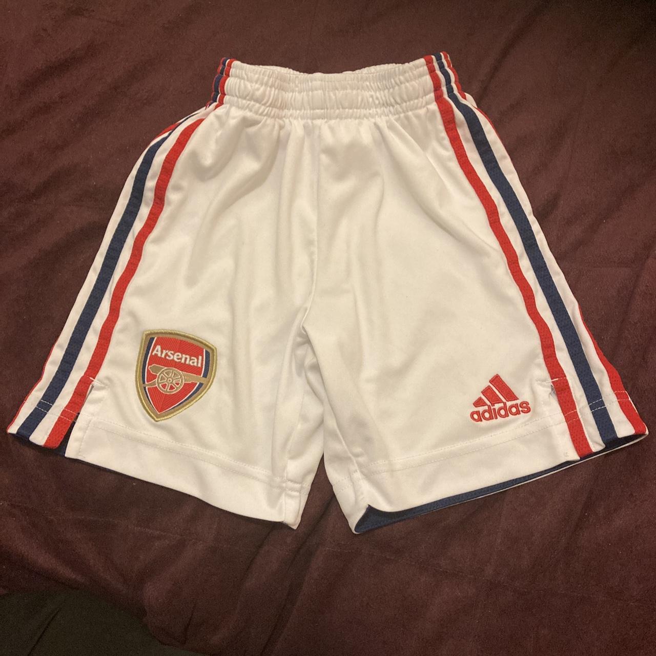 Adidas Arsenal Official White Home Shorts 21/22... - Depop