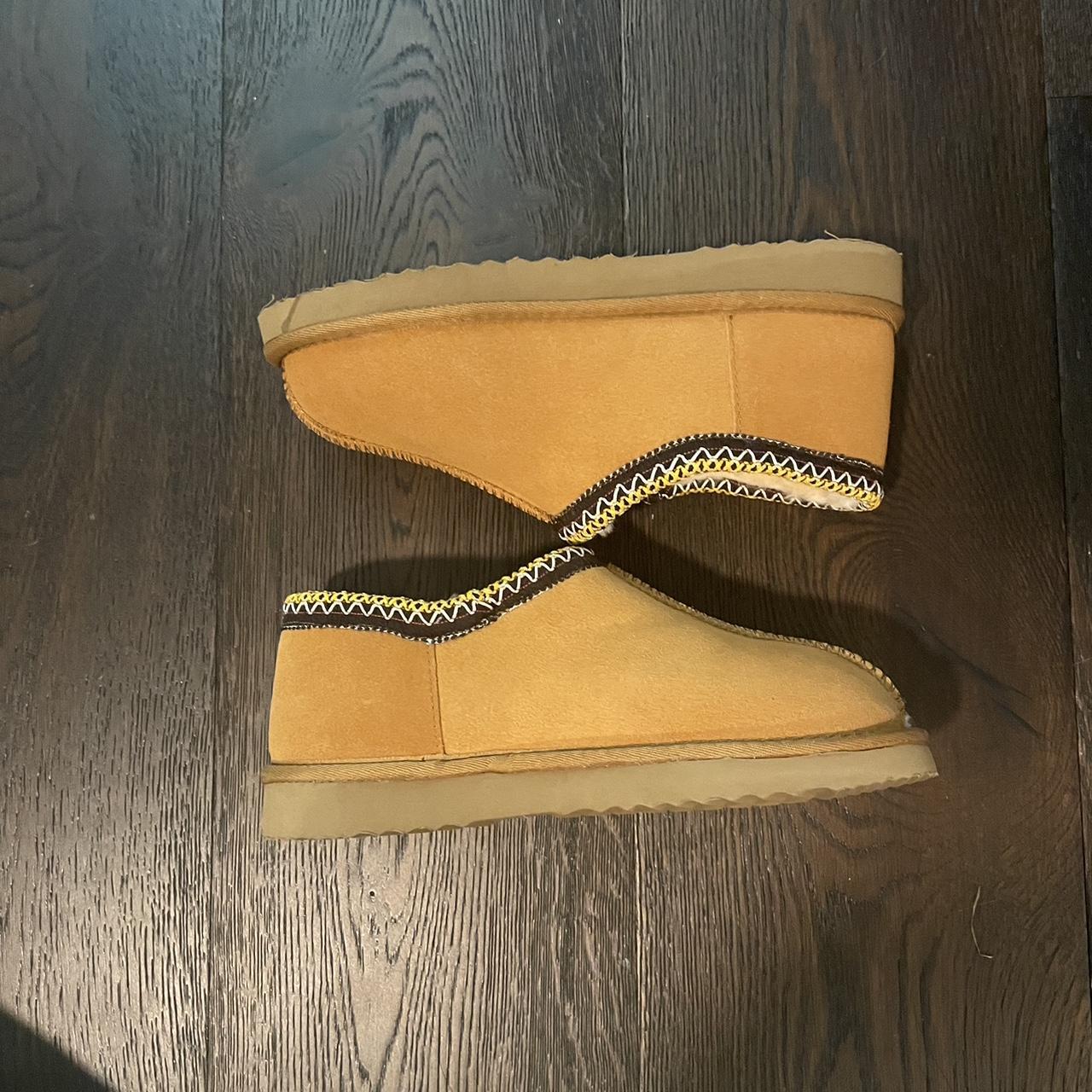 -fake ugg tasman slippers never worn -says size 10... - Depop
