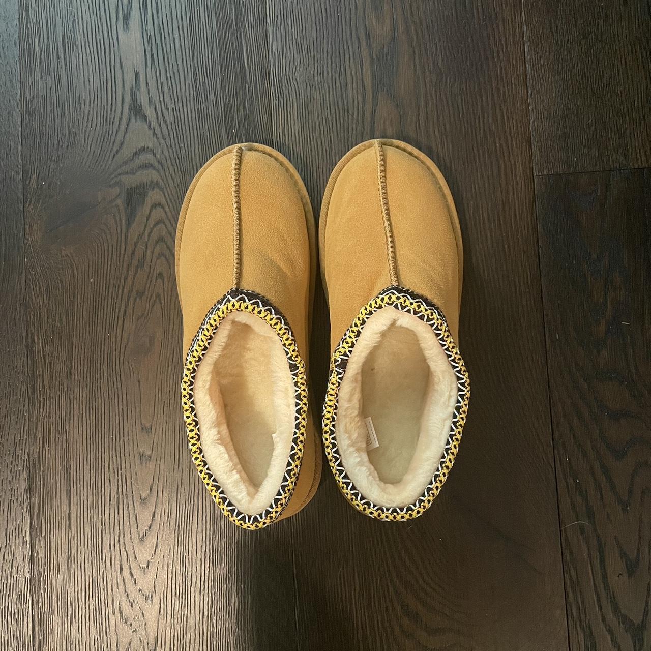 -fake ugg tasman slippers never worn -says size 10... - Depop