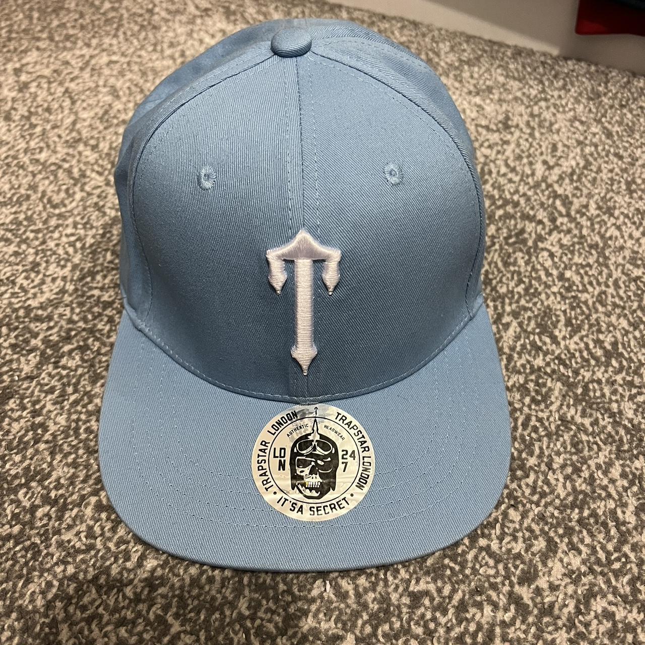 Trapstar baby blue hat. Adjustable sizing Has been... - Depop