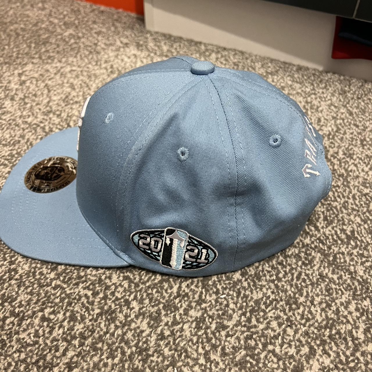 Trapstar baby blue hat. Adjustable sizing Has been... - Depop