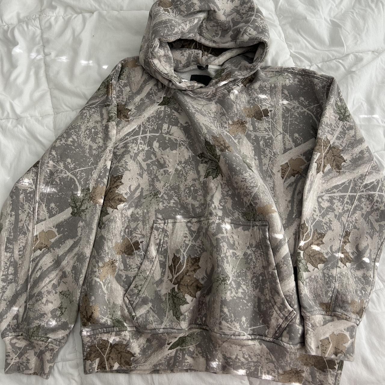 Abercrombie Light Camo Hoodie Size Xs Worn Depop