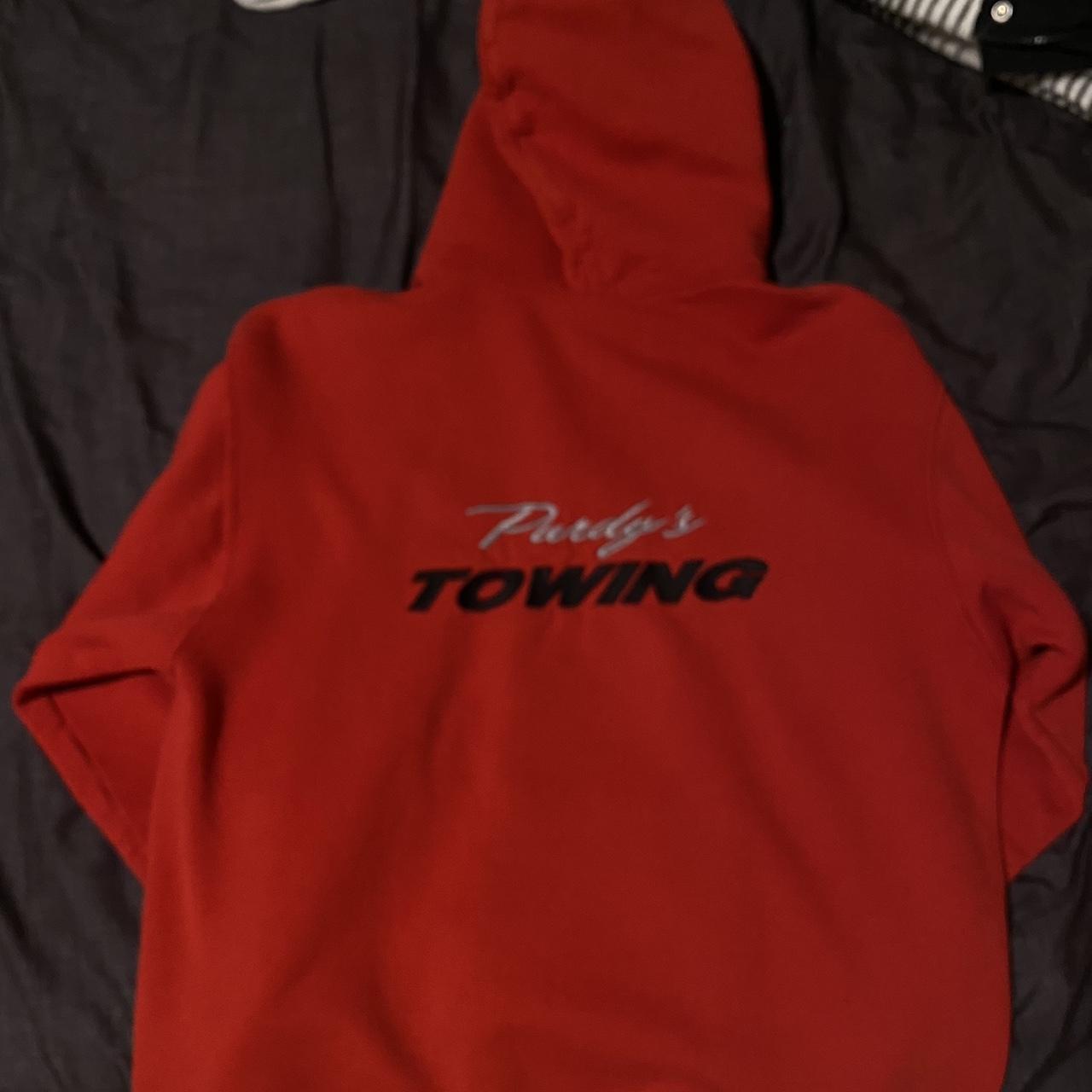 Pardy’s Towing Red Vintage hoodie - Depop
