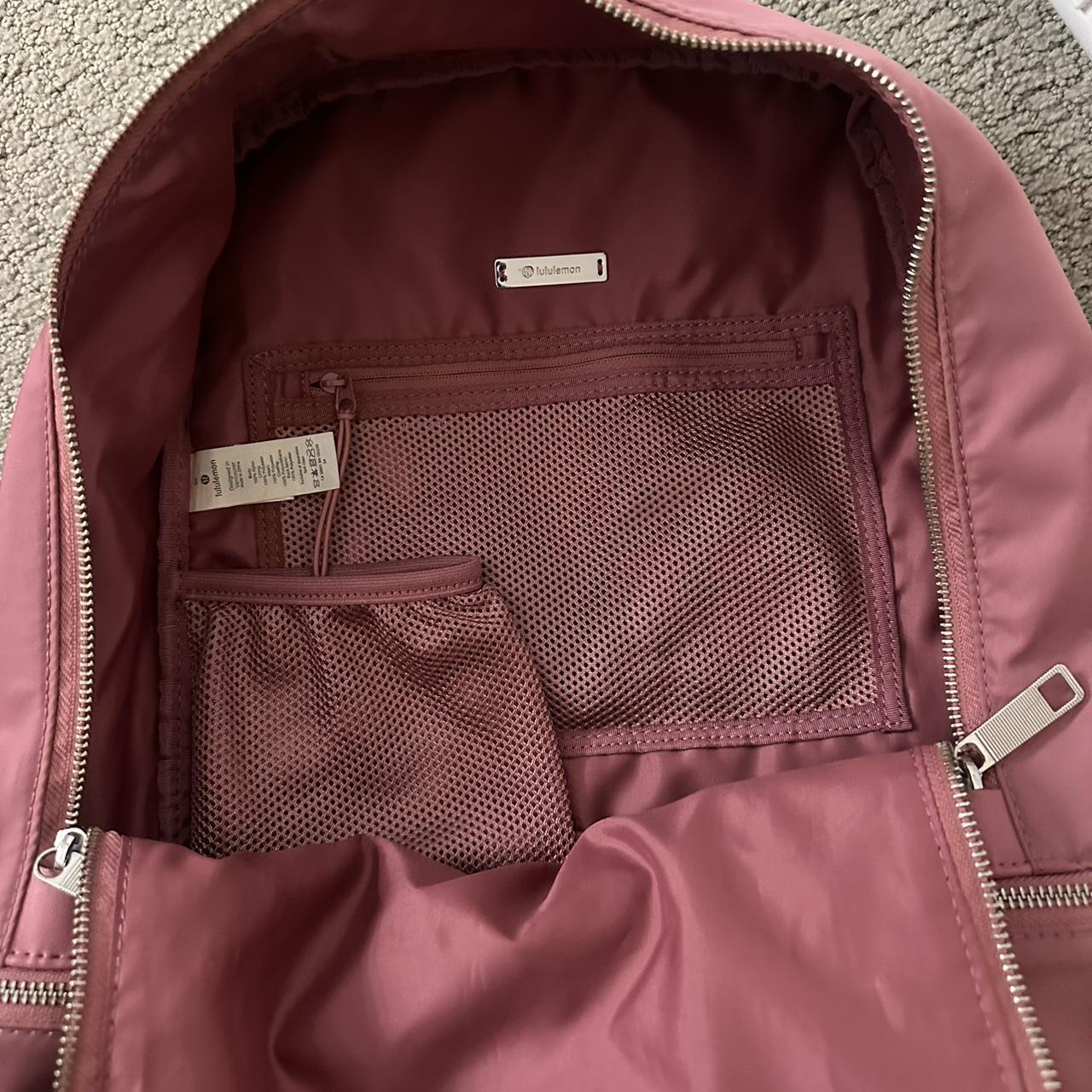 Lululemon Pink Medium Sized Backpack - Depop
