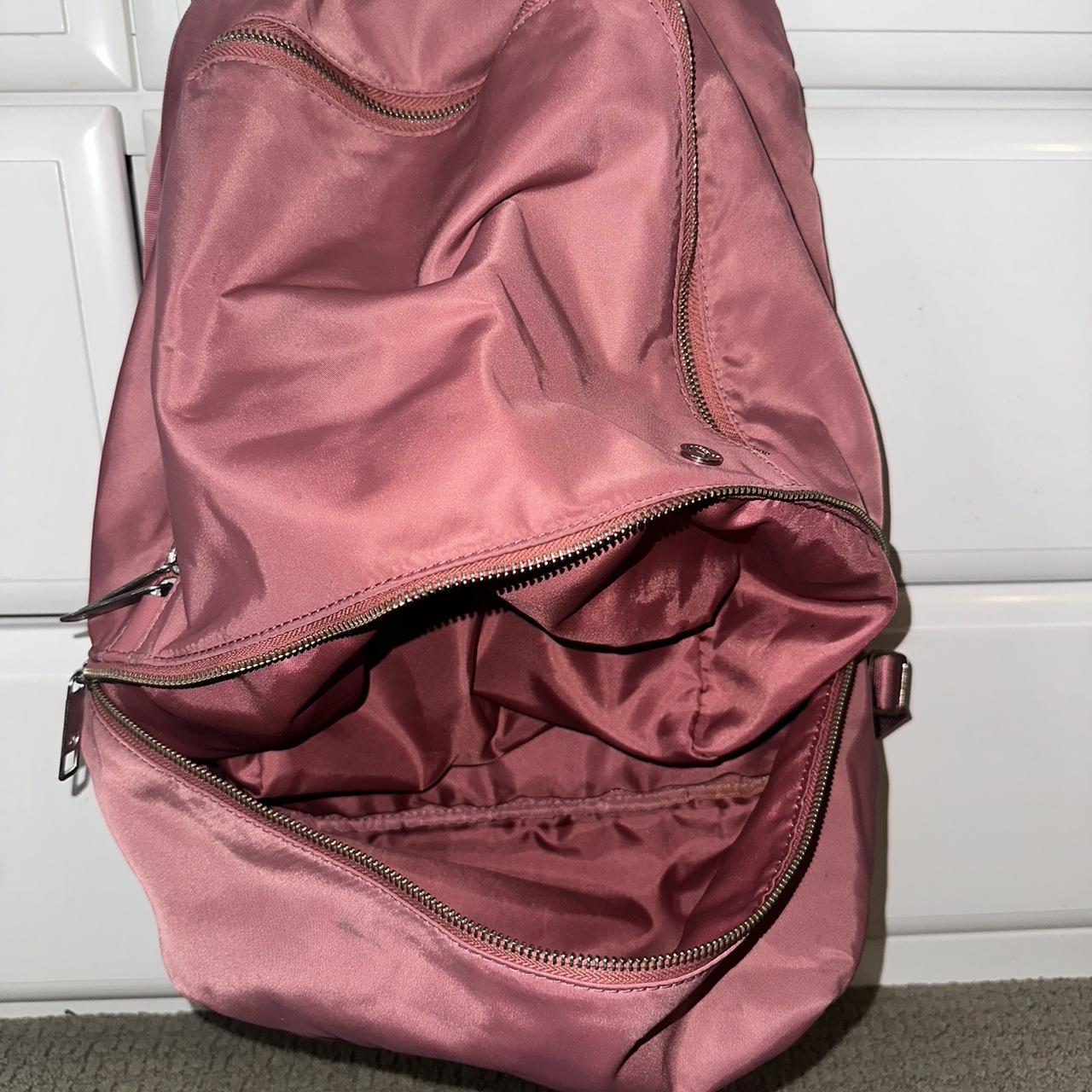 Lululemon Pink Medium Sized Backpack - Depop